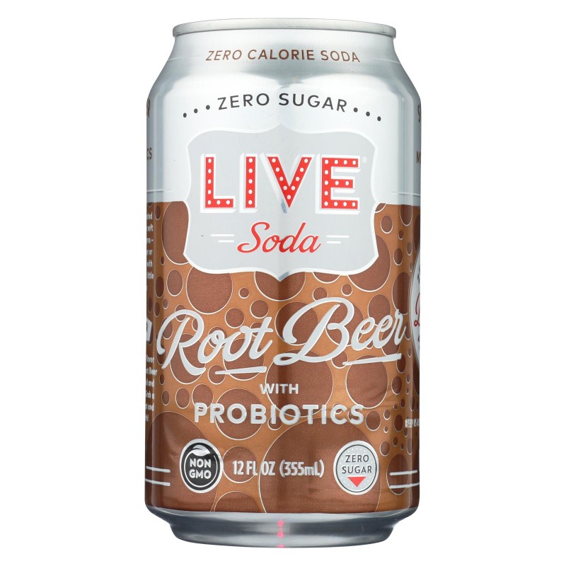 Live Soda - Soda Root Beer Probiotic - Case Of 4-6/24 Fl Oz. - The ...